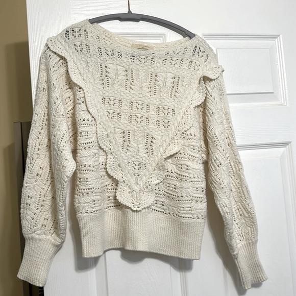 Sezane | Sweaters | Sezane Crochet Sweater | Poshmark